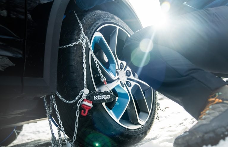 The thickness of snow chains - König