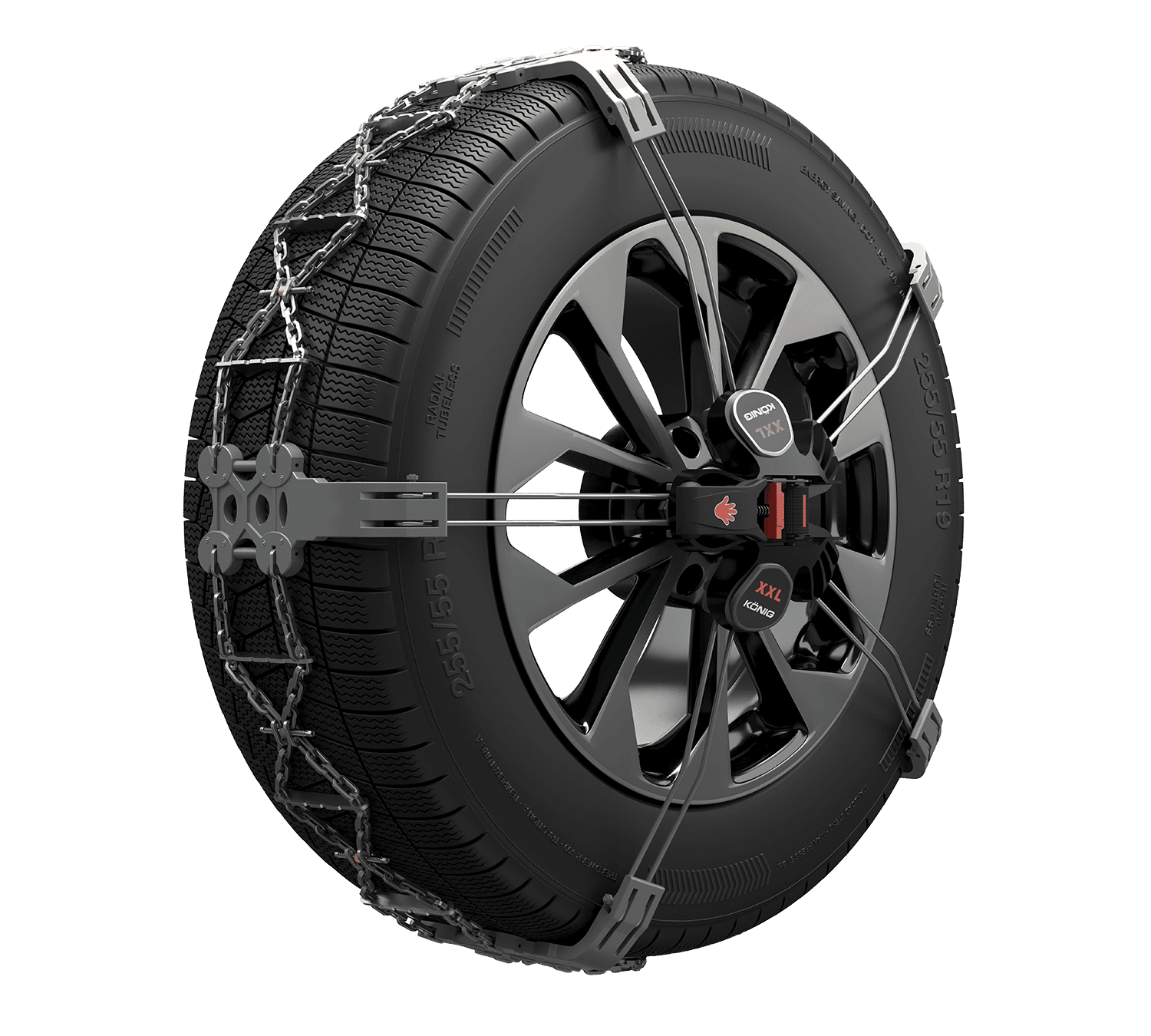 König Easy-fit SUV. The snow chain fitted in 12 seconds